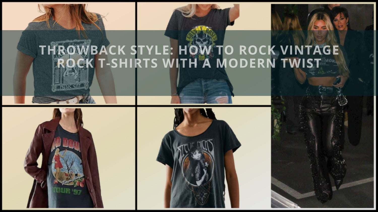 Throwback Style: How to Rock Vintage Rock T-Shirts with a Modern Twist ...