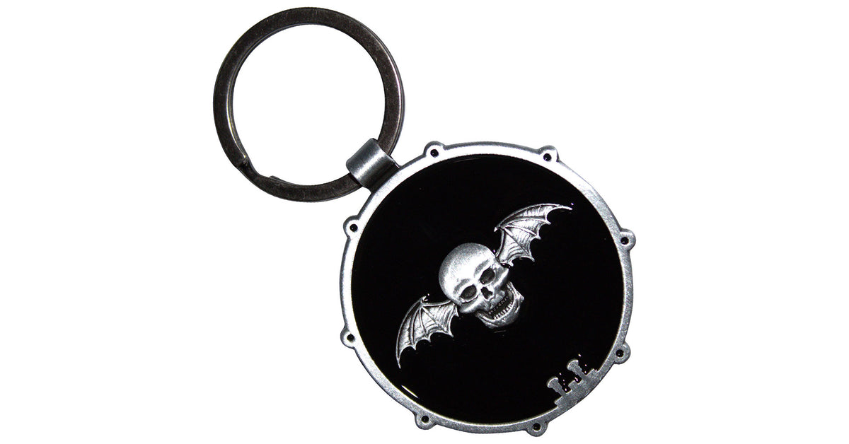 Avenged Sevenfold Deathbat Drum Double Sided Keyring Keychain ...