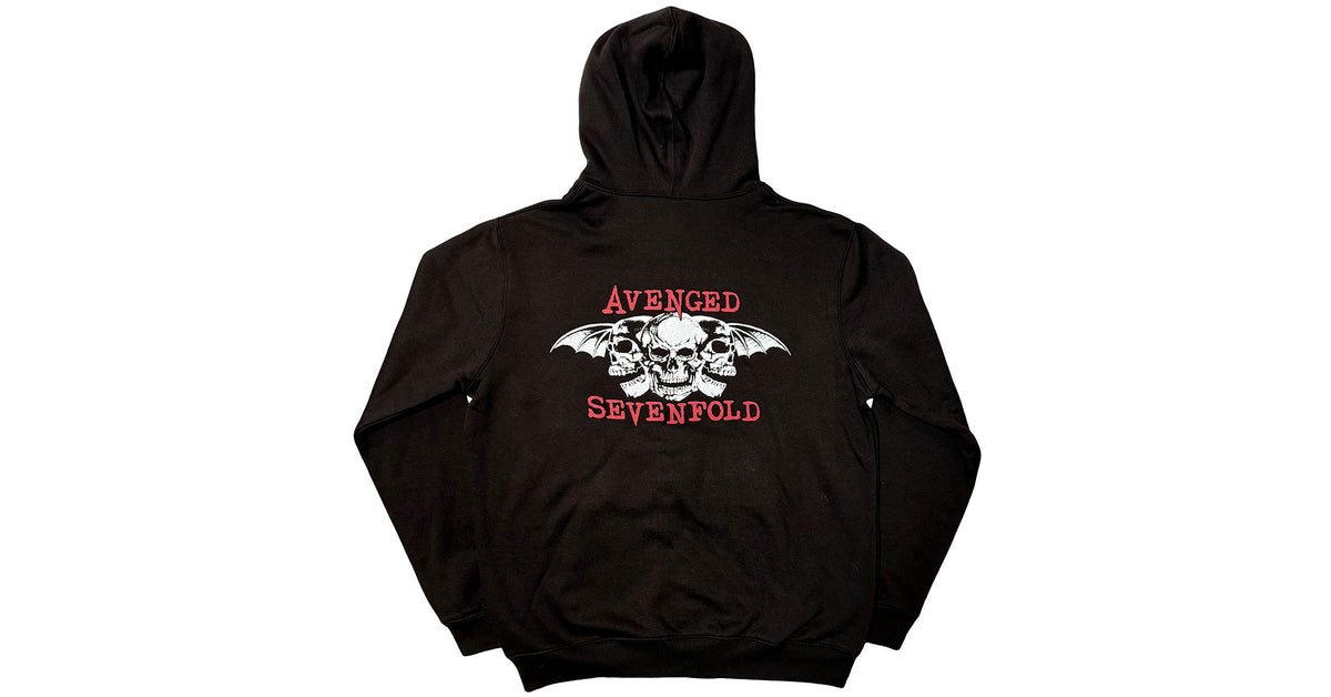 Avenged Sevenfold Dead Head Zipped Hoodie – Paradiso Clothing