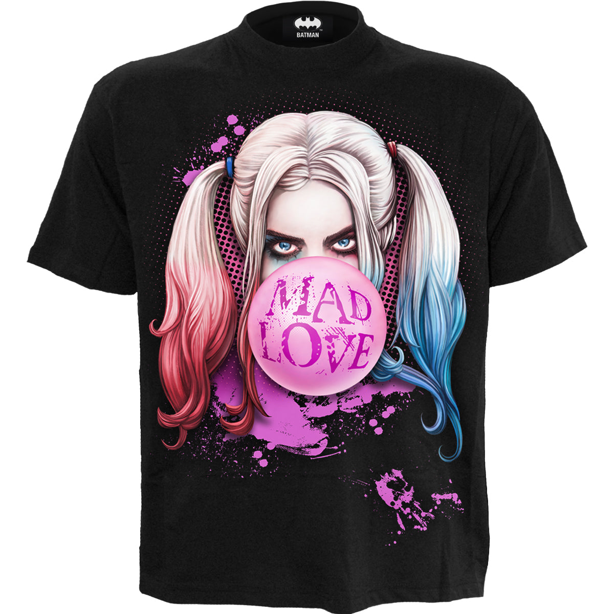 HARLEY QUINN - MAD LOVE - Front Print T-Shirt Black – Paradiso Clothing