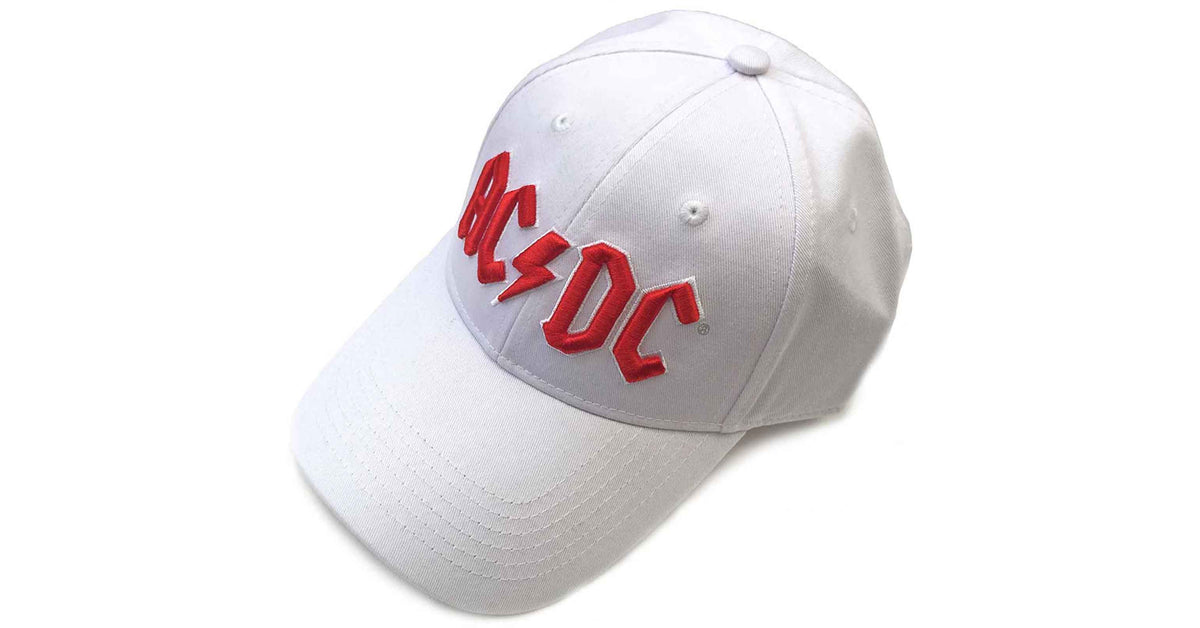 AC/DC Red Logo White Baseball Cap – Paradiso Clothing