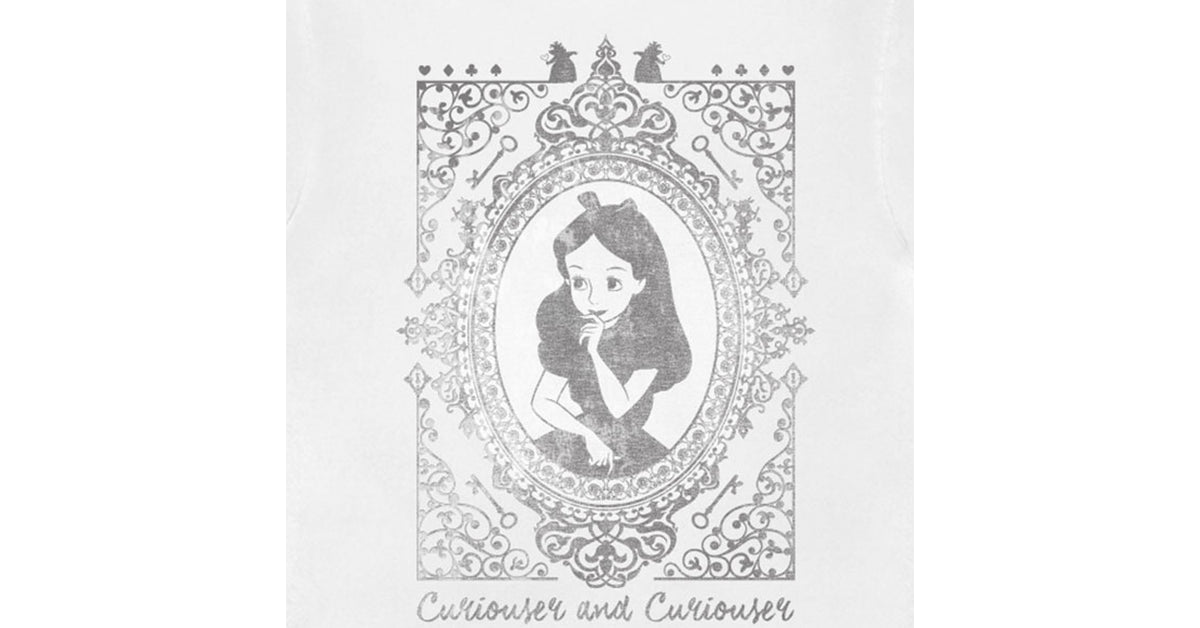 Alice In Wonderland Curiouser & Curiouser T Shirt – Paradiso Clothing