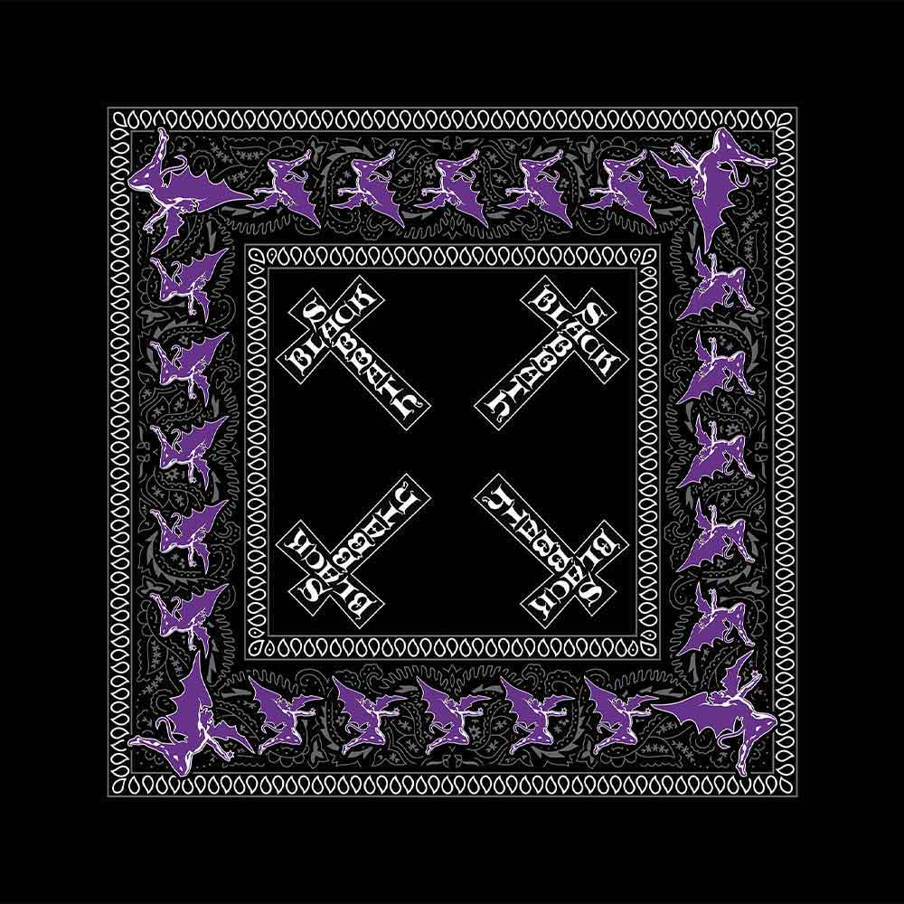 Black Sabbath Bandana Cross Band Logo new Official Black – Paradiso ...