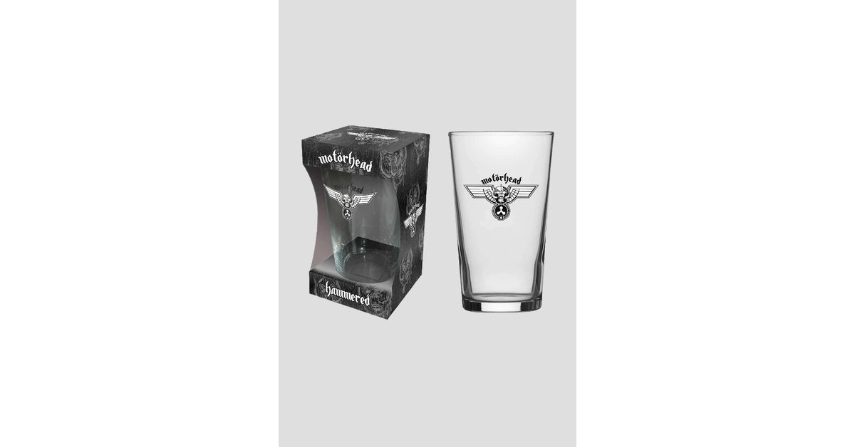 Motorhead Hammered Beer Glass – Paradiso Clothing
