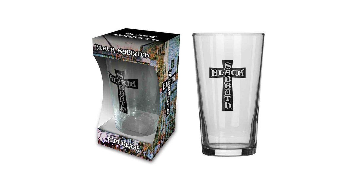 Black Sabbath Cross Band Logo Pint Glass – Paradiso Clothing