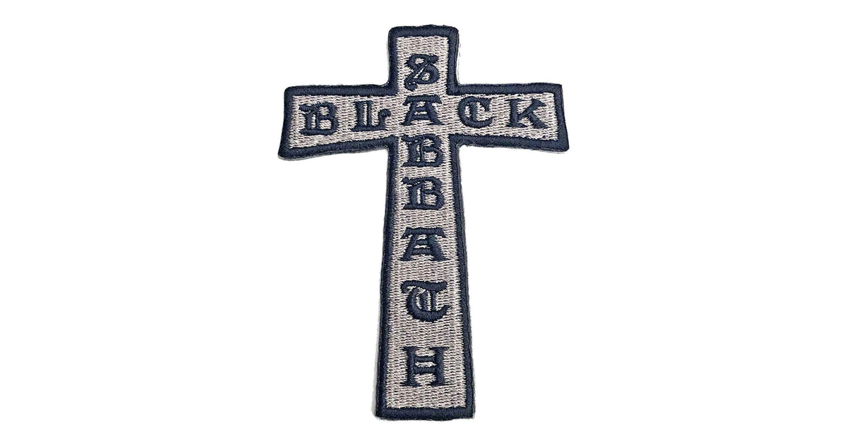 Black Sabbath Patch Cross Band Logo new Official – Paradiso Clothing