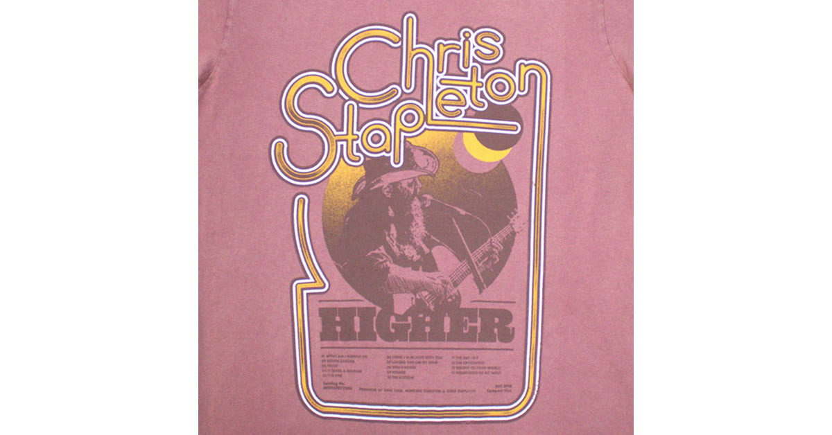 Chris Stapleton Higher Stone Wash T Shirt – Paradiso Clothing