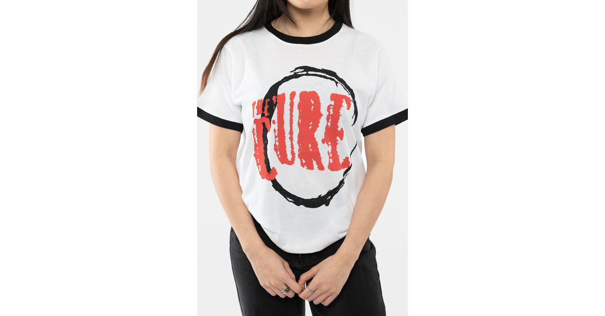 The Cure Circle Band Logo Ringer T Shirt – Paradiso Clothing