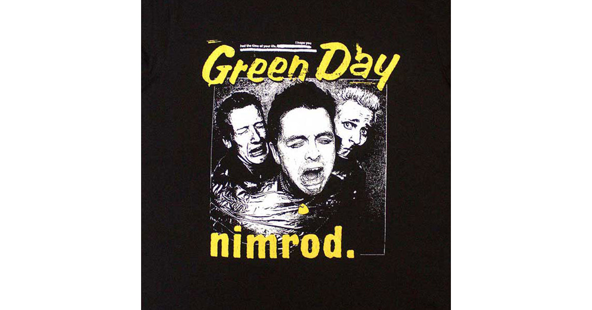 Green Day Yellow Pick Nimrod T Shirt – Paradiso Clothing