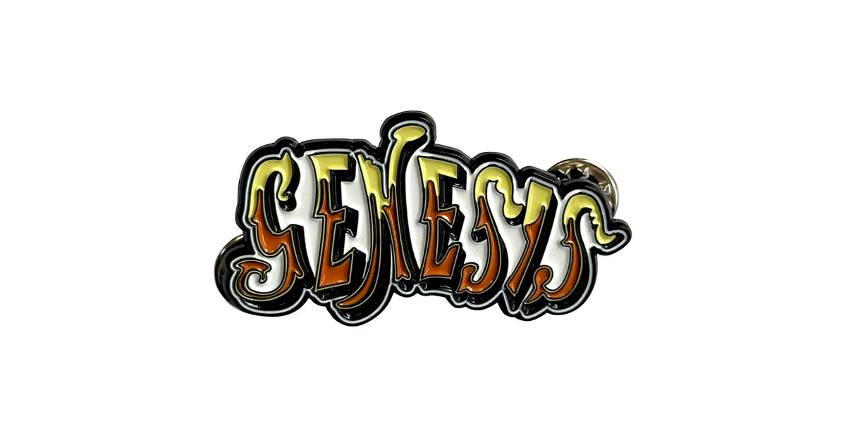 Genesis Orange Classic Logo Pin Badge – Paradiso Clothing