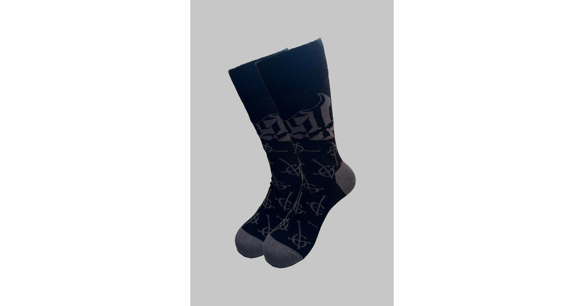 Ghost Symbol Pattern Band Logo Ankle Socks – Paradiso Clothing