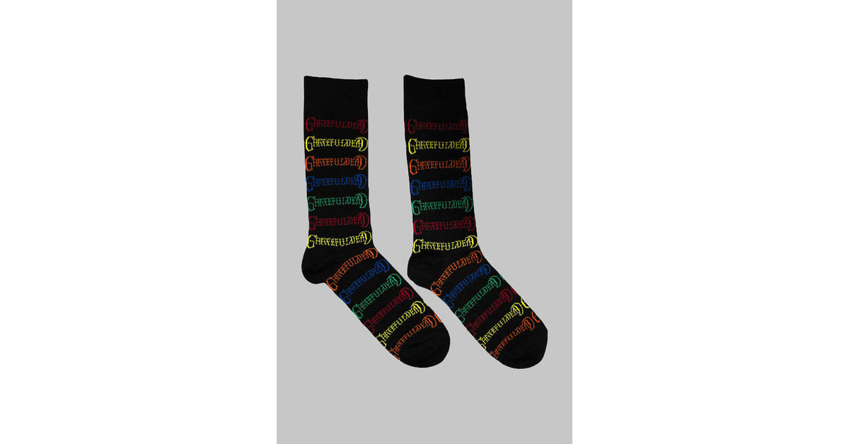 Grateful Dead Coloured Logos Pattern Ankle Socks – Paradiso Clothing