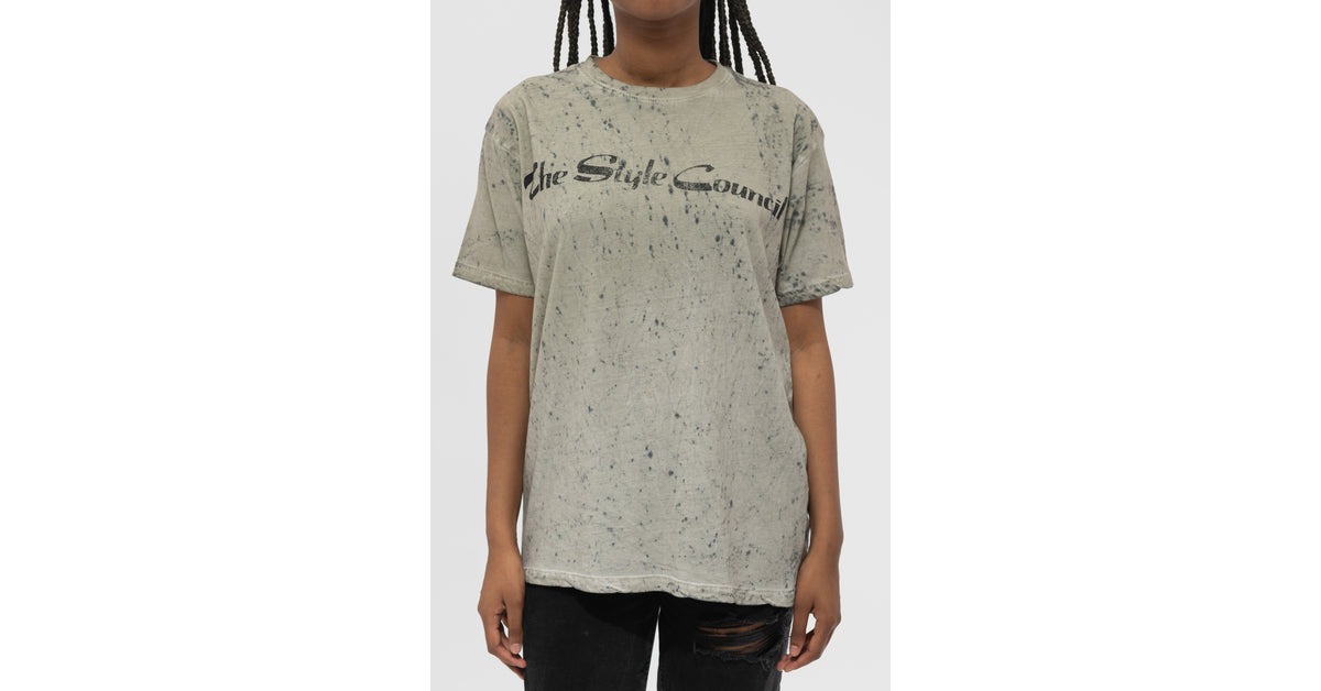 The Style Council T Shirt Band Logo Dip Dye Wash T Shirt – Paradiso ...