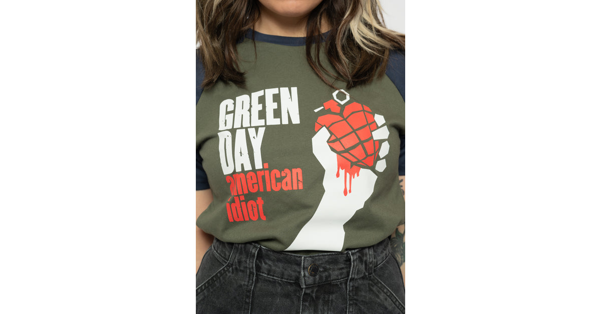 Green Day American Idiot Raglan T Shirt – Paradiso Clothing