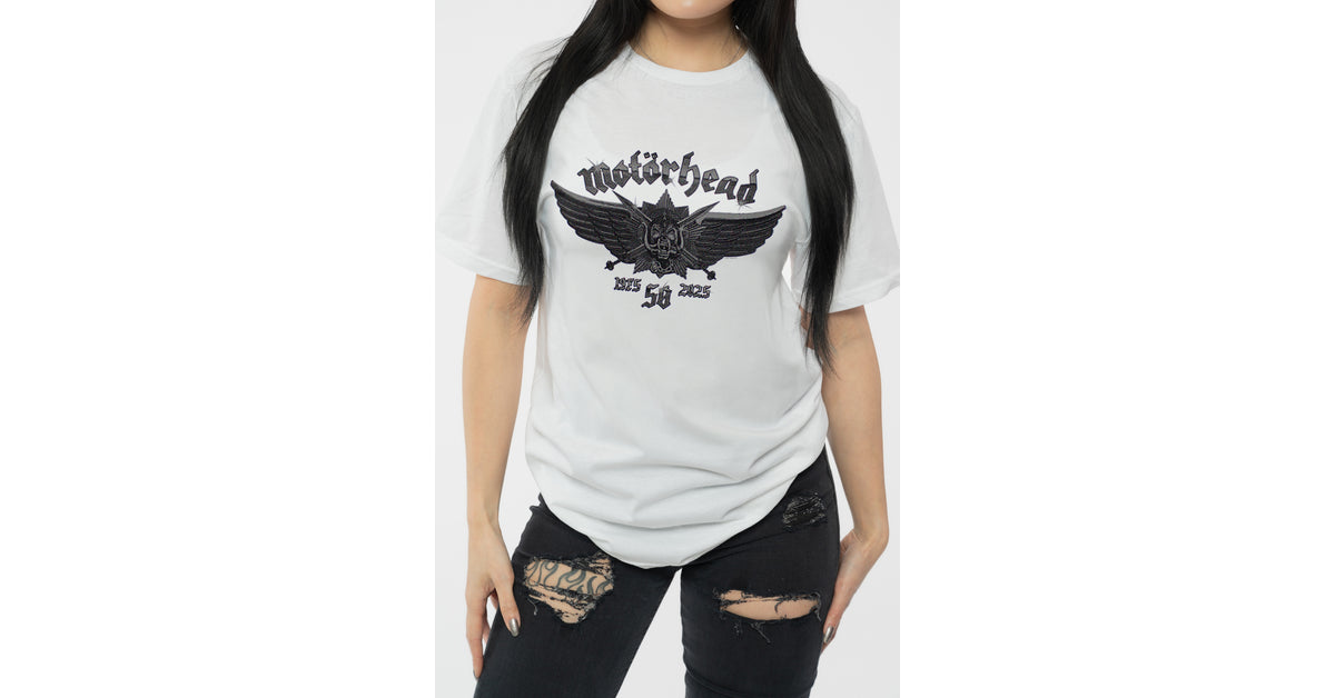 Motorhead 50 Years Wings Badge T Shirt – Paradiso Clothing