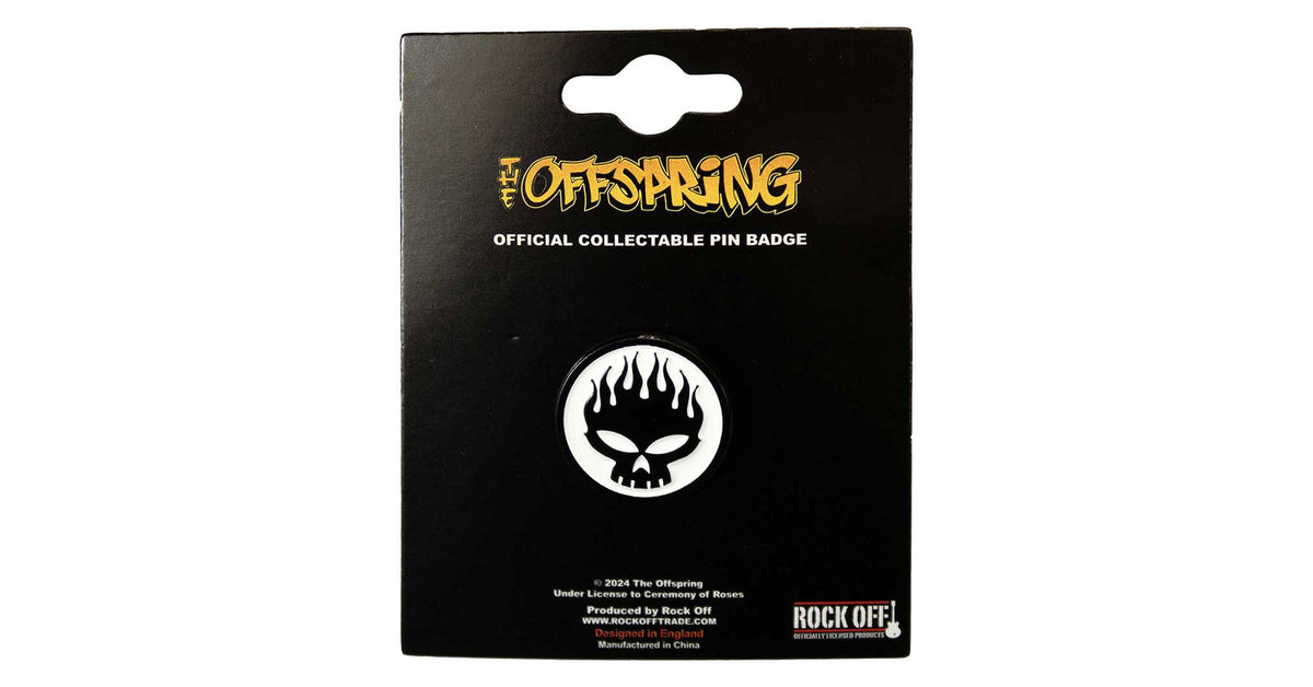 The Offspring Skull Band Logo Pin Badge – Paradiso Clothing