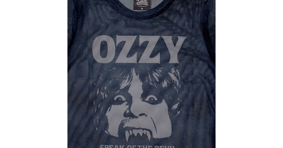 Ozzy Osbourne Speak Of The Devil Mesh Crop Top – Paradiso Clothing