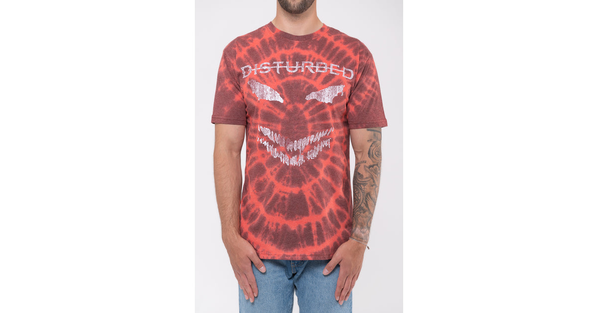 Disturbed Scary Face Dip Dye T Shirt – Paradiso Clothing