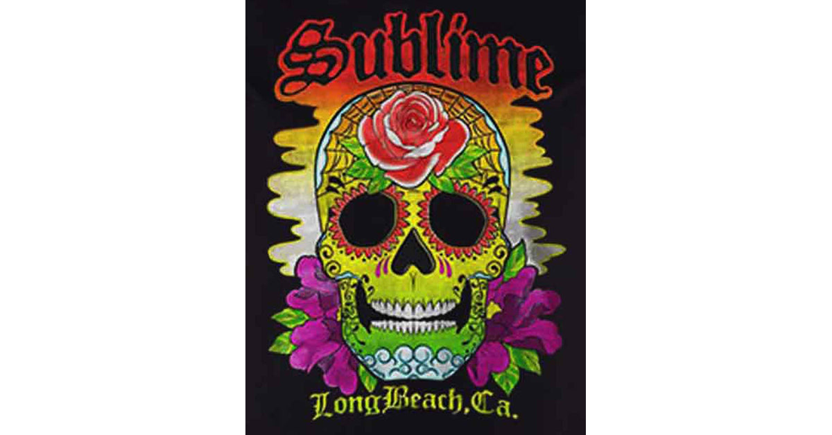 Sublime Colour Skull Skinny Fit T Shirt – Paradiso Clothing