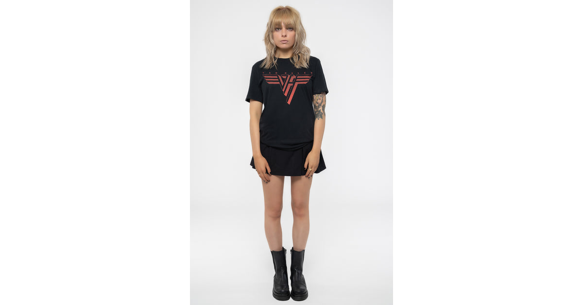 Van Halen Classic Red Band Logo Skinny Fit T Shirt – Paradiso Clothing