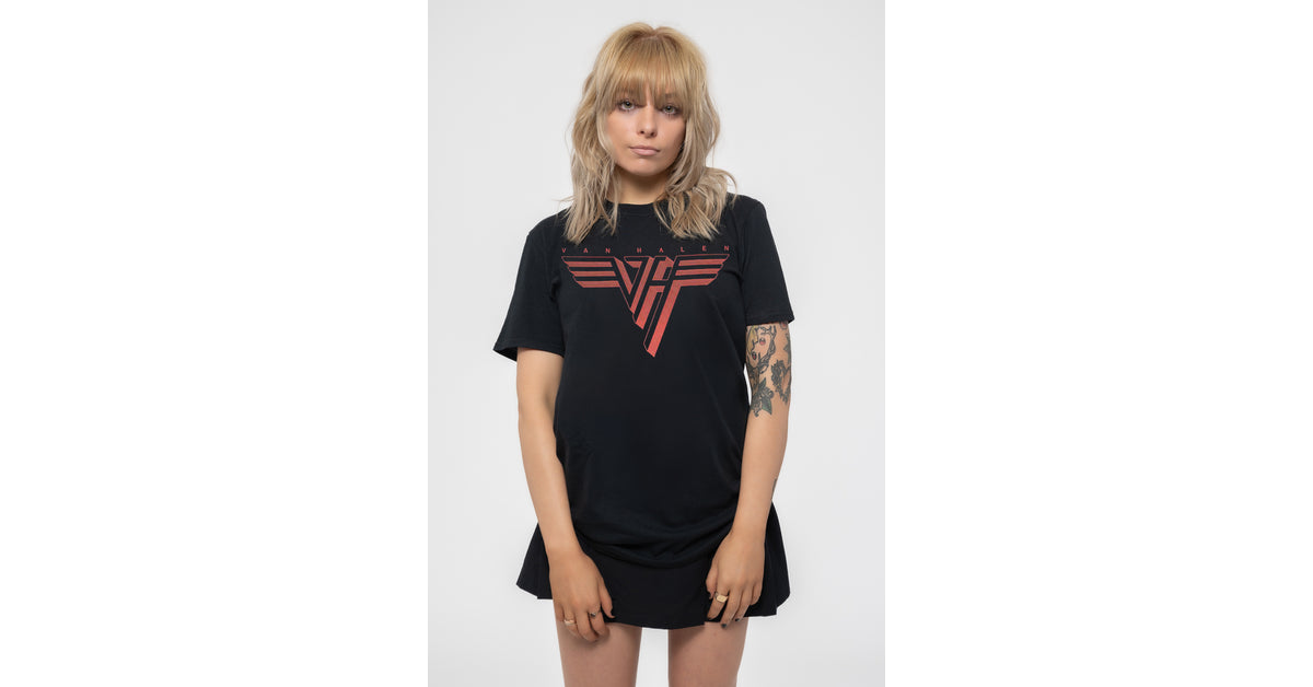 Van Halen Classic Red Band Logo Skinny Fit T Shirt – Paradiso Clothing